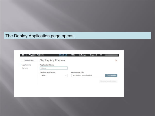 Mule deploying a cloud hub application | PPT Mule deploying a cloud hub application | PPT