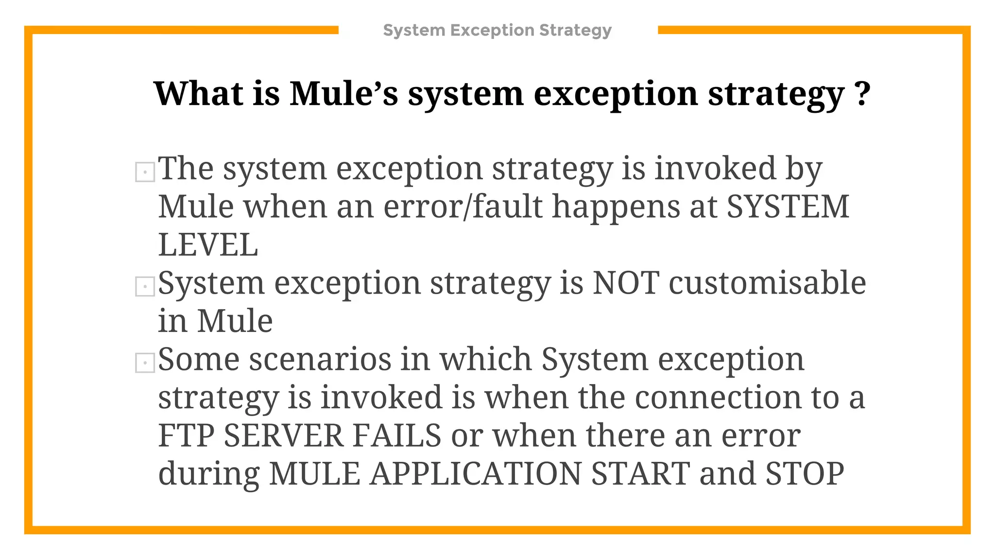 Mule error handling | PPTX