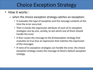 Mule error handling_choice exception strategy | PPT