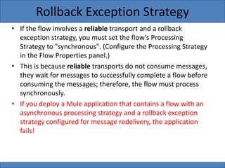 Mule error handling_rollback exception strategy | PPTX