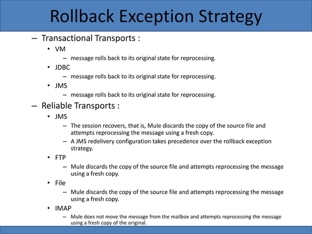 Mule error handling_rollback exception strategy | PPTX