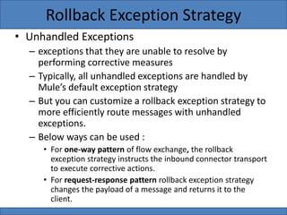 Mule error handling_rollback exception strategy | PPTX