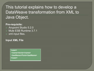 Mule Esb Data Weave | PPTX