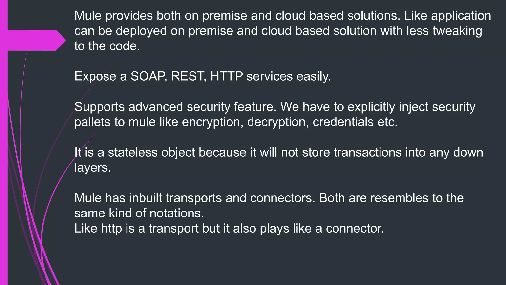 Mule esb, Mule Anypoint studio,Mule context, Message processing | PPT