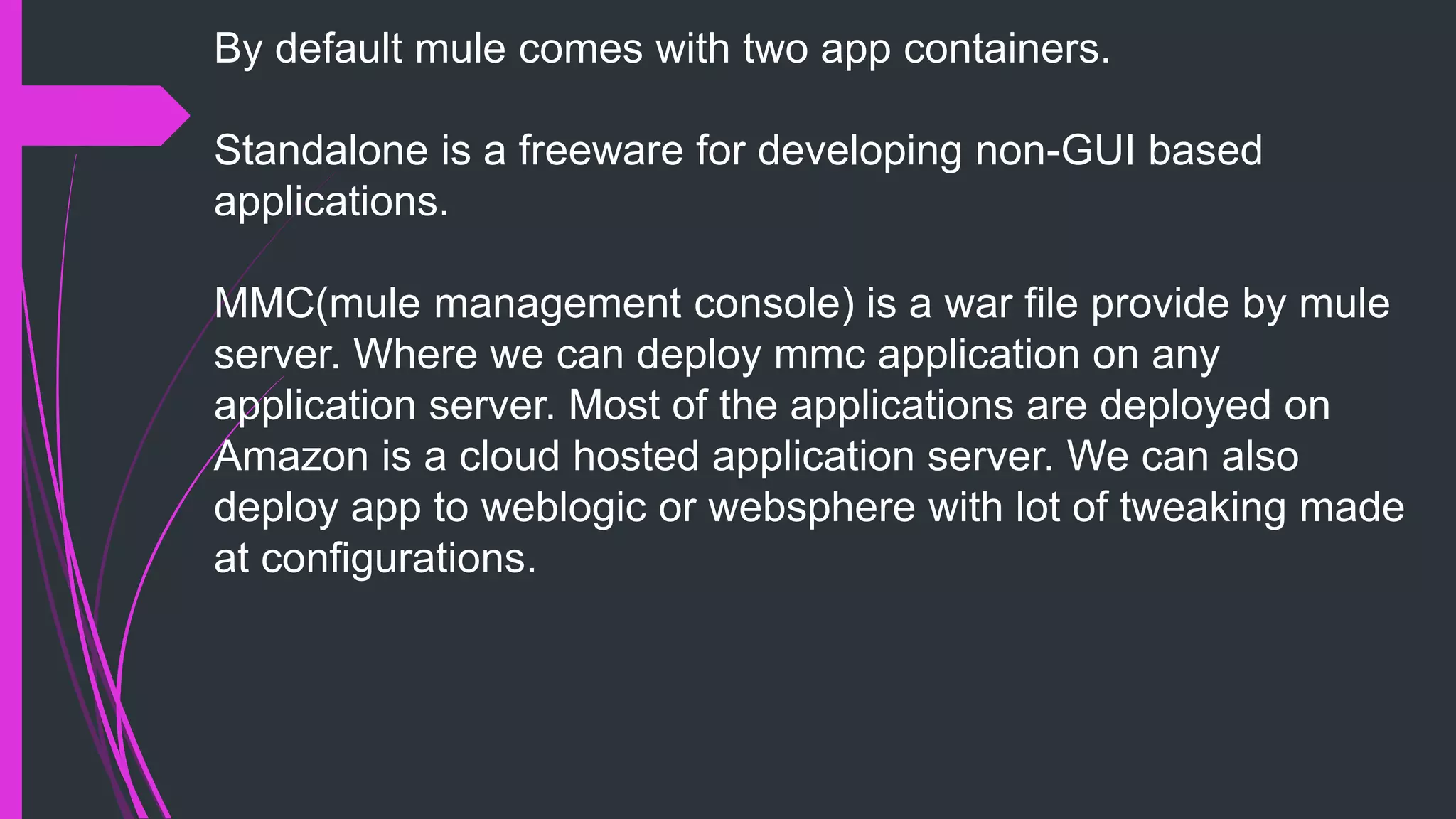 Mule esb, Mule Anypoint studio,Mule context, Message processing | PPT