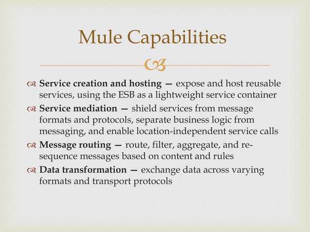 Mule esb | PPTX | Computer Networking | Computing