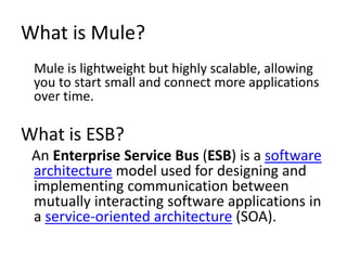 Mule esb | PPT