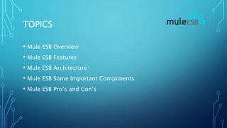 Mule ESB - An Enterprise Service Bus | PPTX | Cloud Computing | Internet