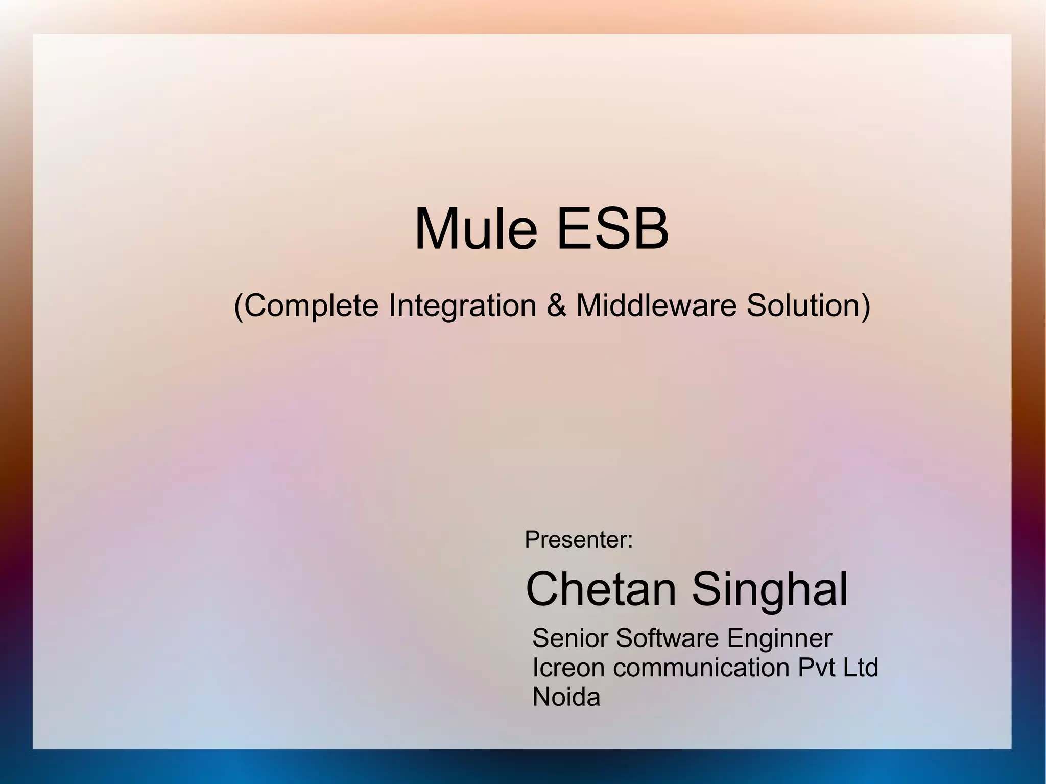 Mule ESB | PPT