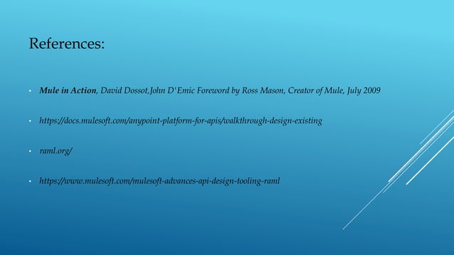 Mule ESB - Consuming RESTful WS with RAML Definition | PPT