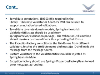 Mule ESB- Data Validation- Best Practices | PPT