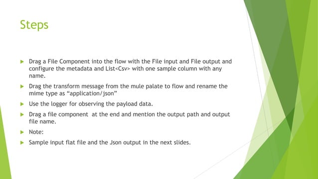 Mule esb flat file –json | PPT