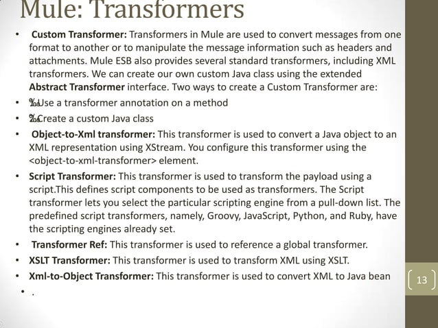 Mule esb and_relevant_components | PPT