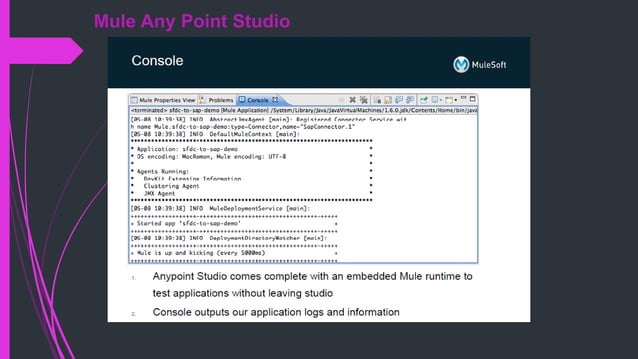 Mule esb anypoint studio Tour | PPTX | Computing | Technology & Computing