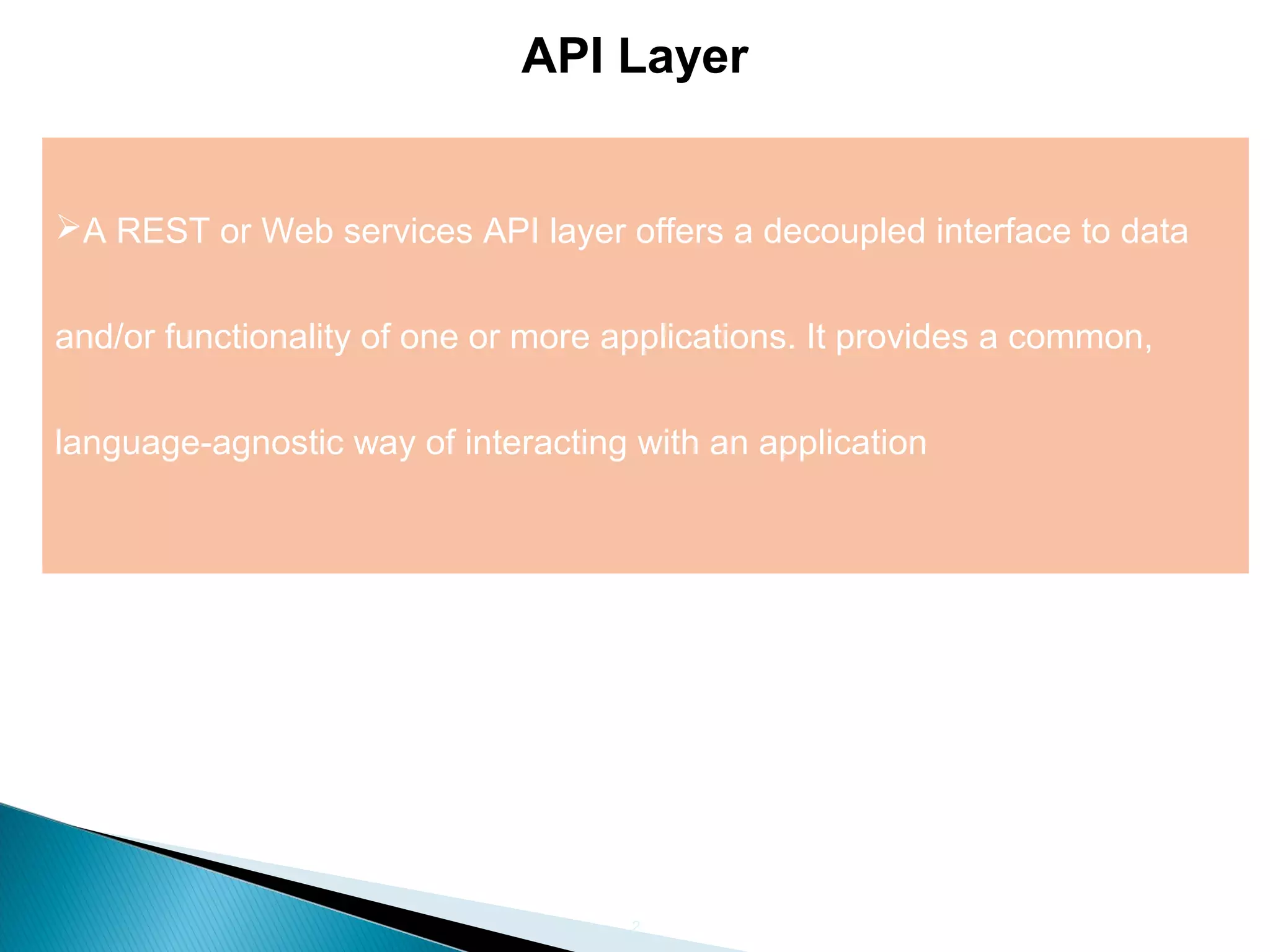 Mule esb–api layer | PPT