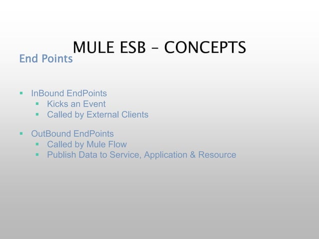 Mule esb basic introduction | PPT