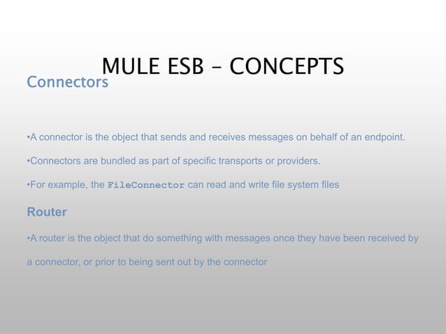 Mule esb basic introduction | PPT