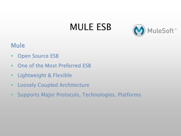 Mule esb basic introduction | PPT