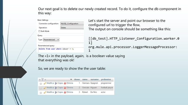 Mule Esb How To Make Crud Operations To A Mysql Database In 5 Minutes Ppt