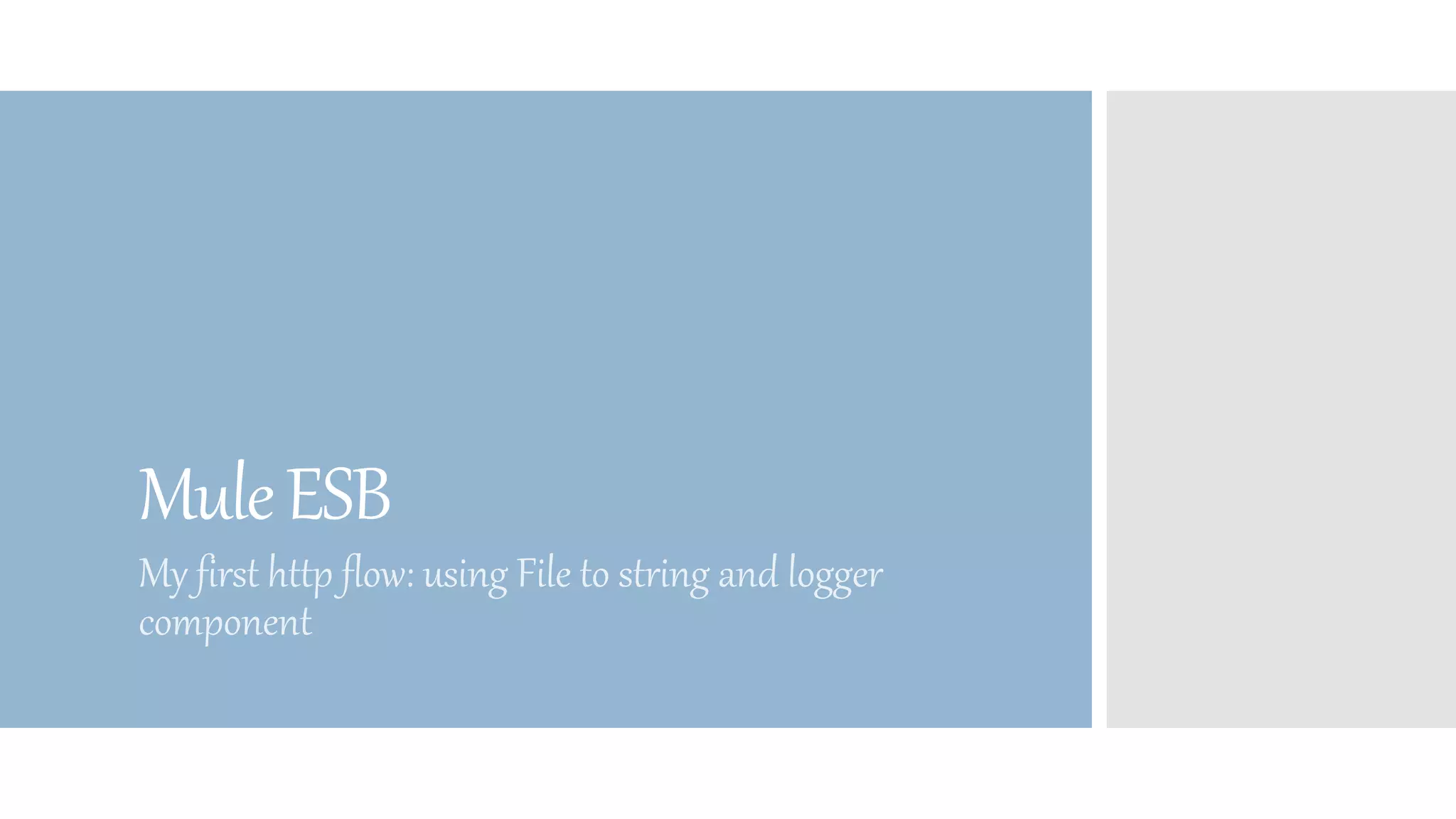 Mule Esb File To String Flow Ppt