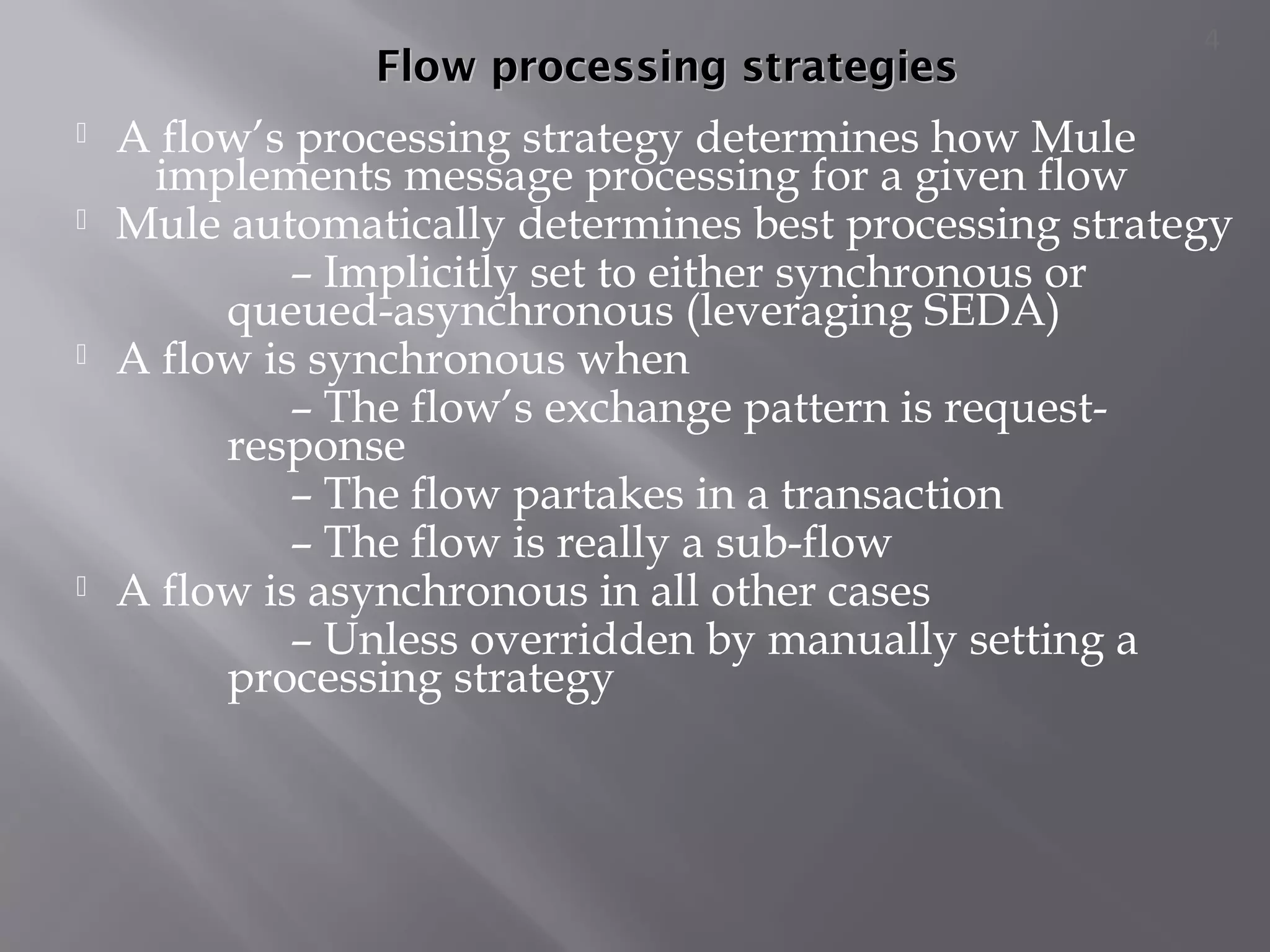 Mule Esb Flow Processing Strategies Ppt