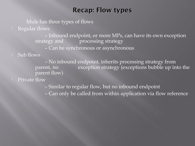 Mule Esb Flow Processing Strategies Ppt