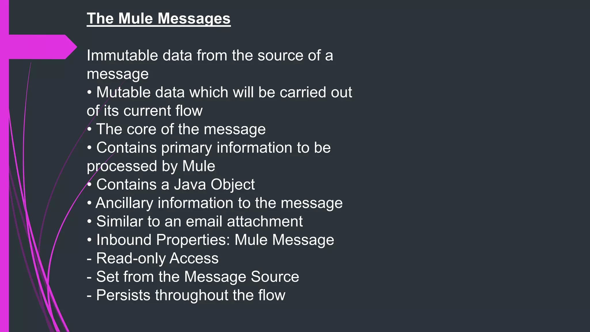 Mule esb messages Different type of mule messages | PPT