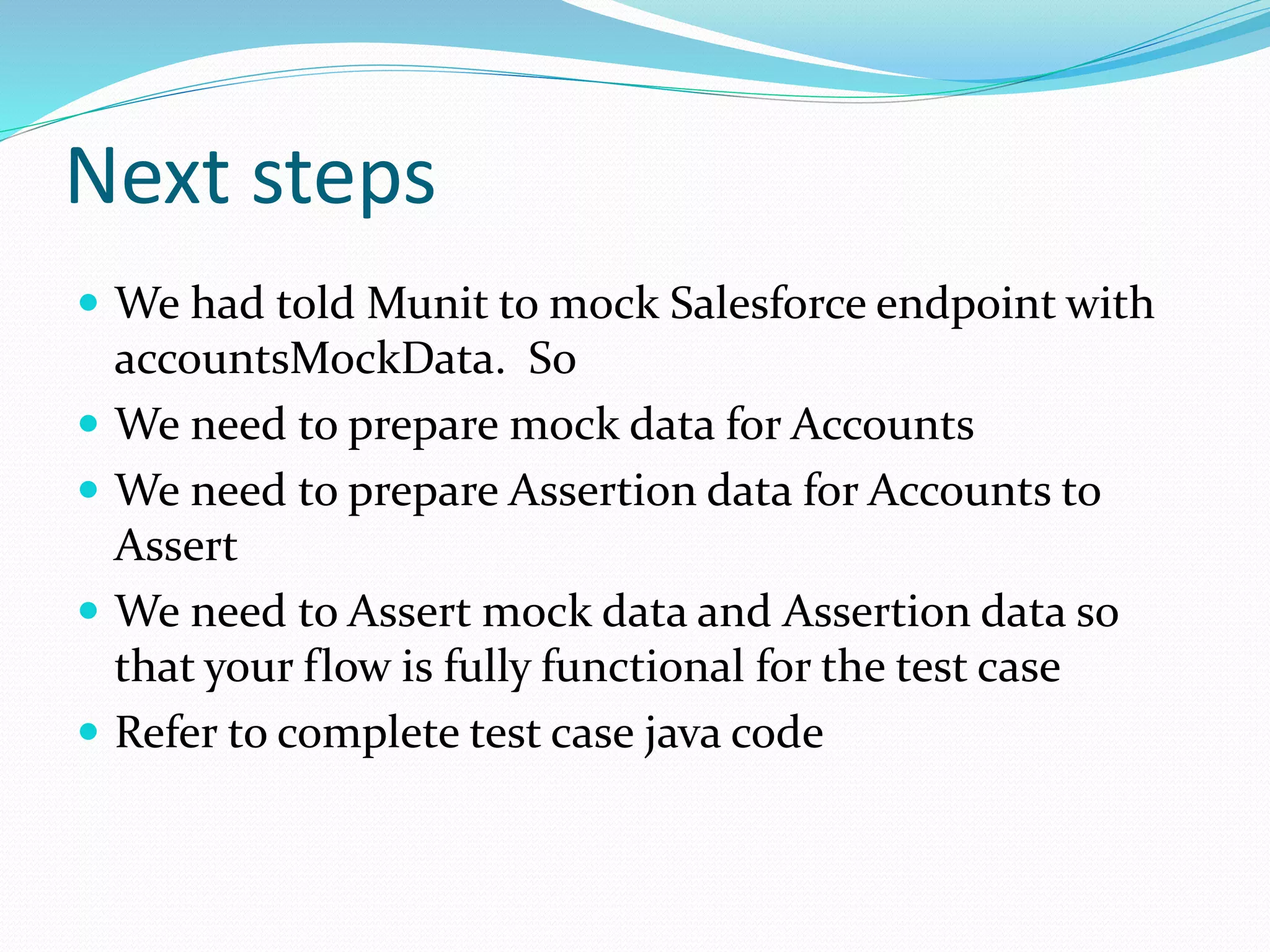 Mule ESB - Mock Salesforce Interface | PPTX