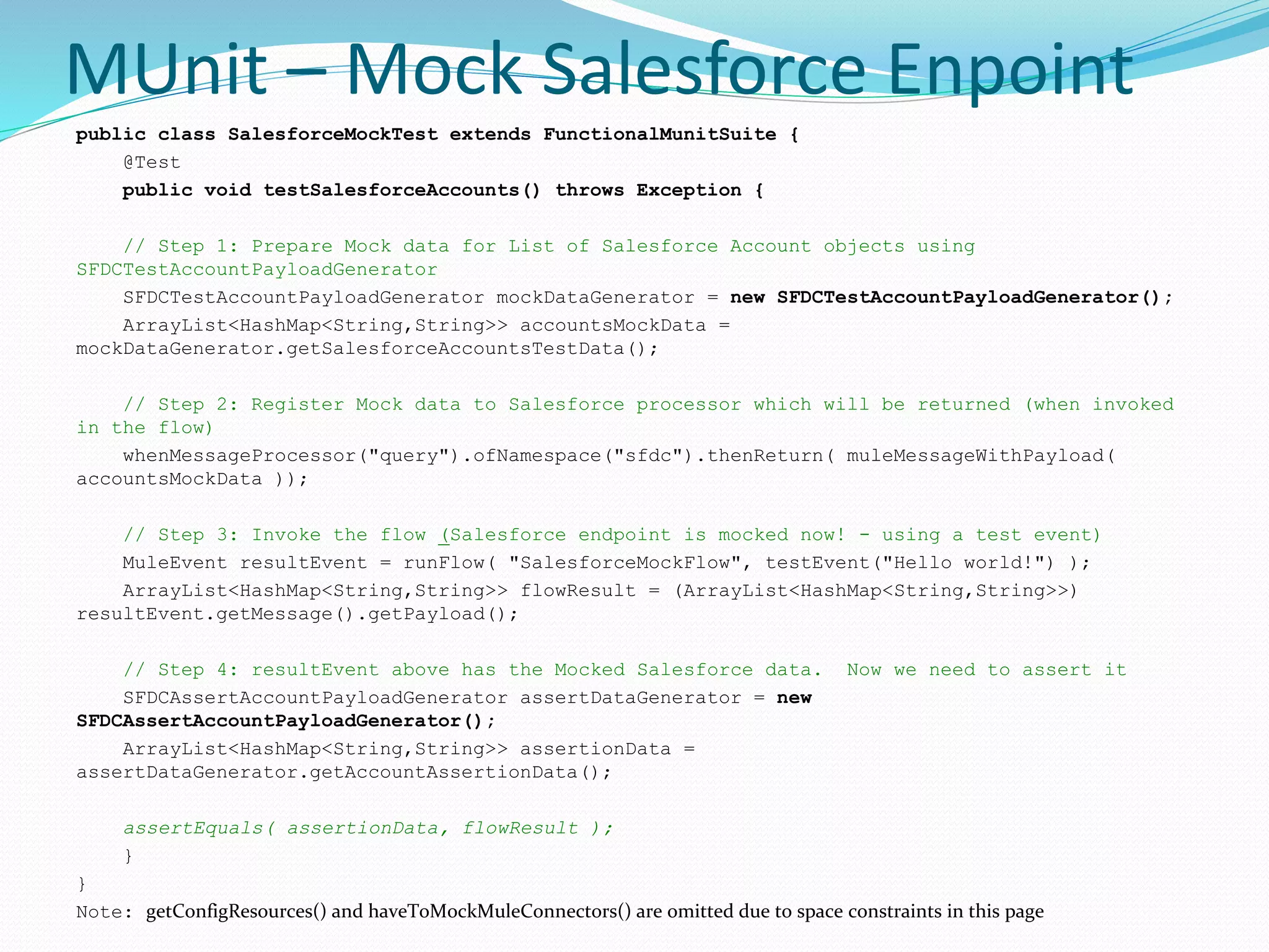 Mule ESB - Mock Salesforce Interface | PPTX