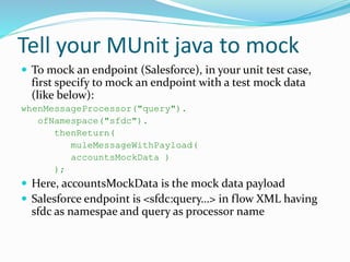 Mule ESB - Mock Salesforce Interface | PPTX