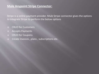 Mule esb stripe | PPT