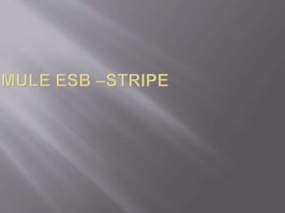 Mule esb stripe | PPTX