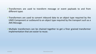 Mule esb transformers | PPTX