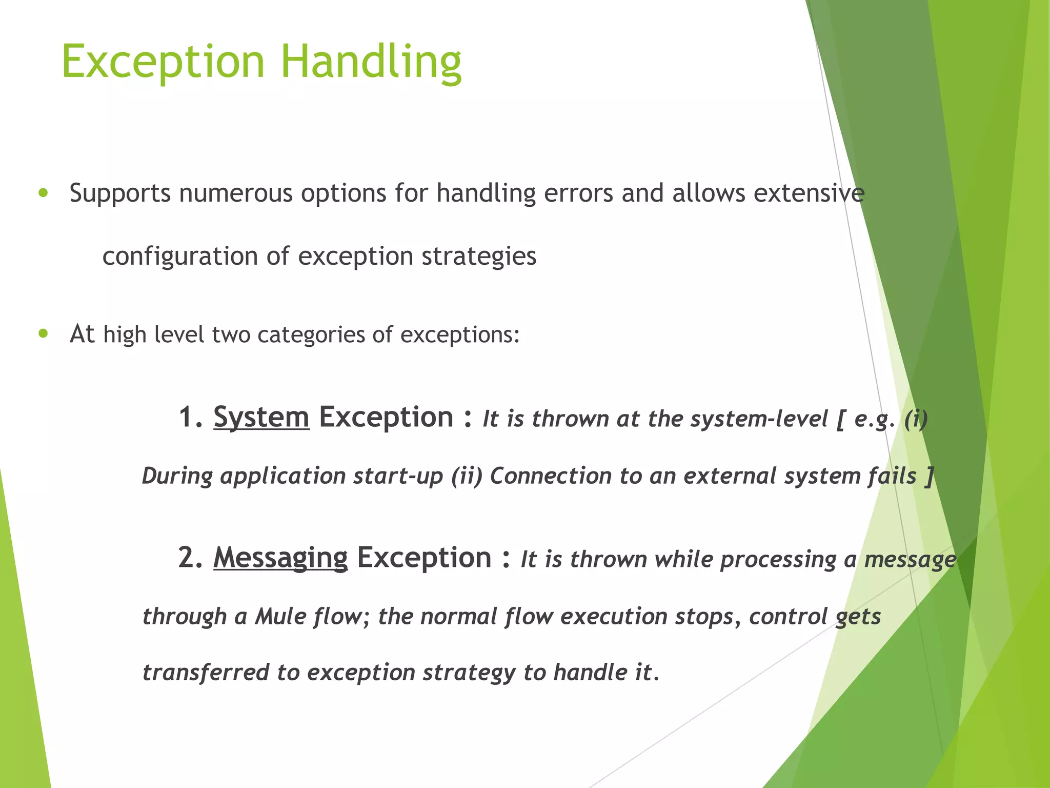 Mule exception handlingstrategies | ODP