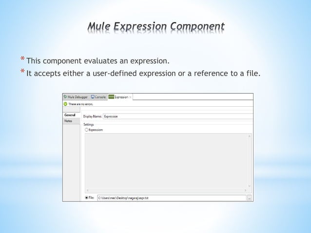 Mule expression component | PPT
