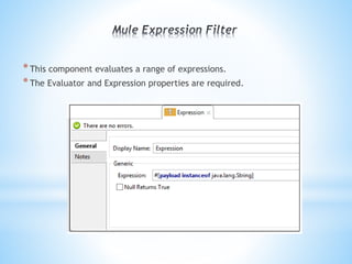 Mule expression component | PPT