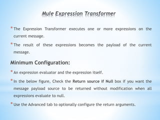 Mule expression component | PPT