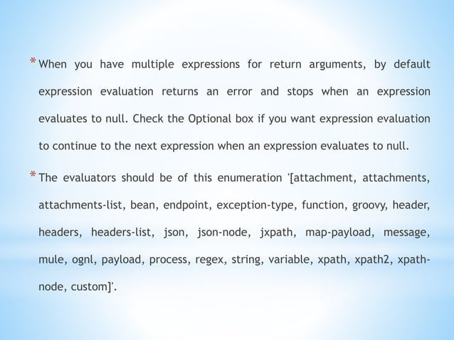Mule expression component | PPT