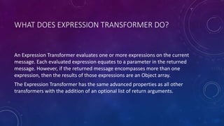 Mule Expression Transformer | PPT