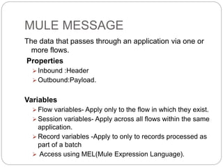 Mule fundamentals muthu guru rathinesh g | PPTX