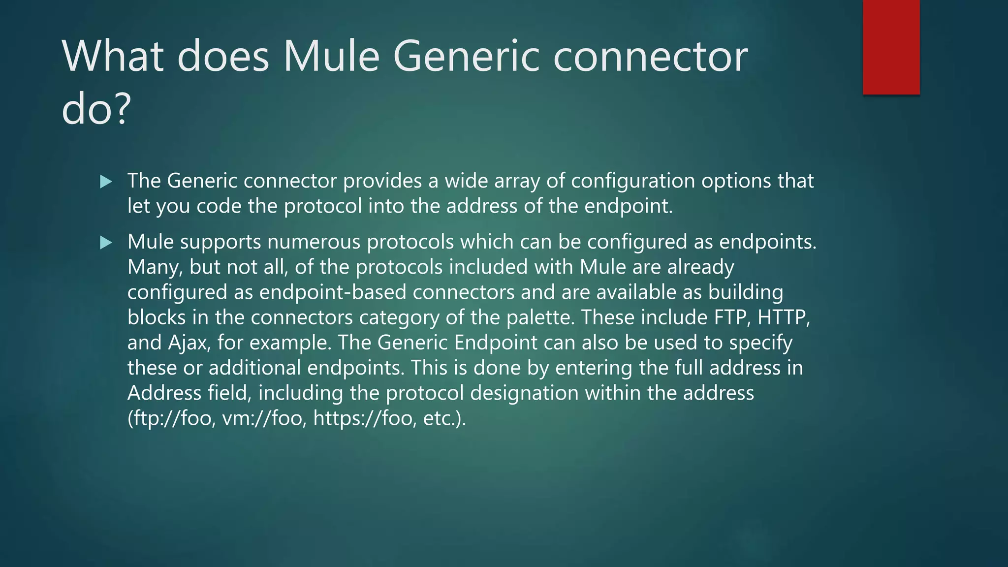 Mule generic connector | PPTX