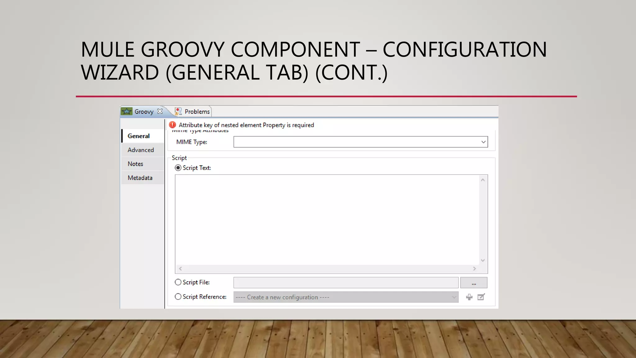 Mule Groovy component | PPTX