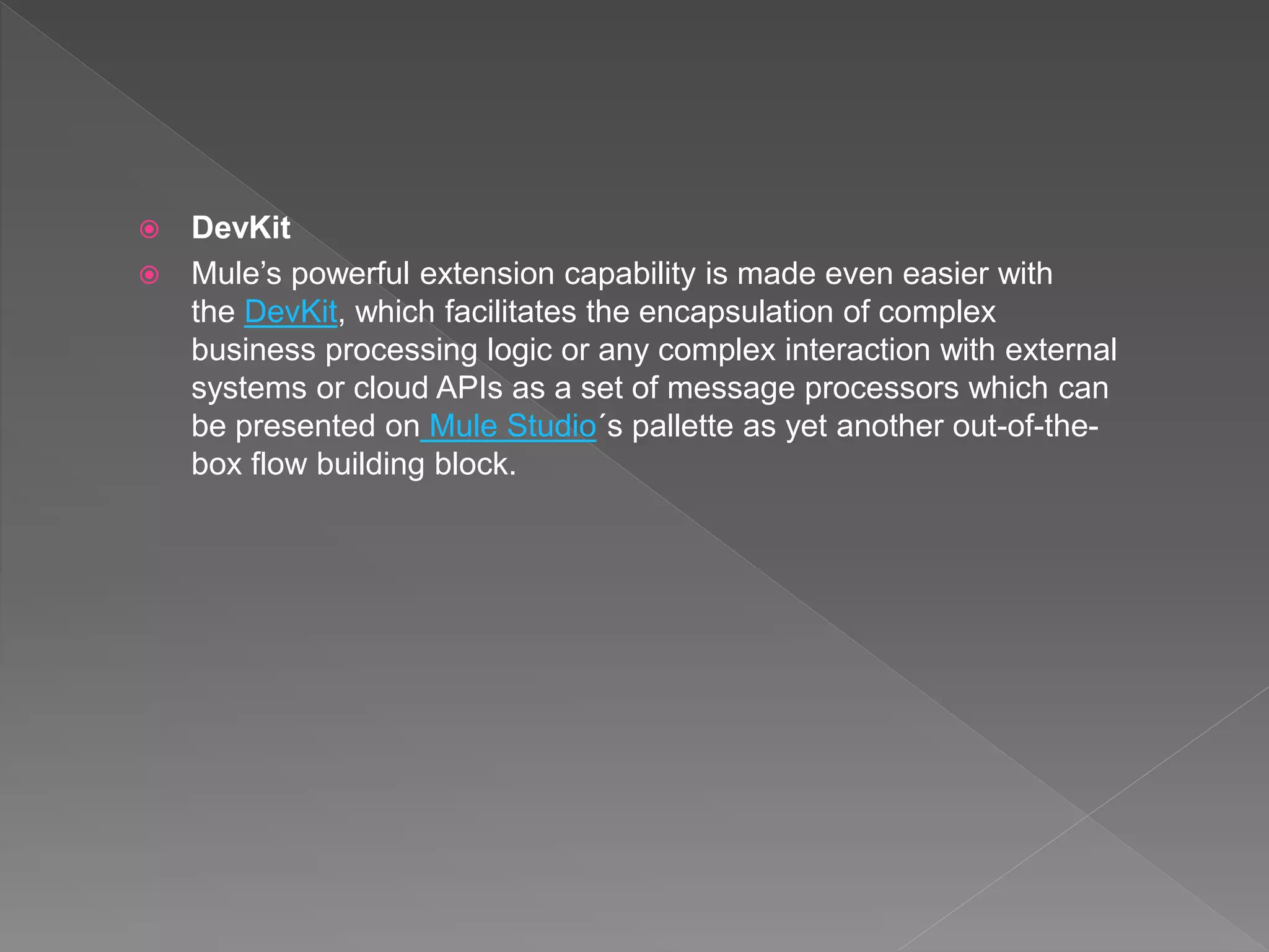 Mule in a nutshell | PPTX