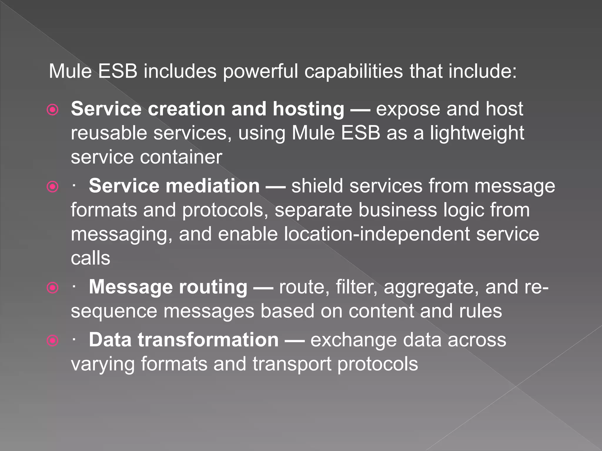 Mule in a nutshell | PPTX