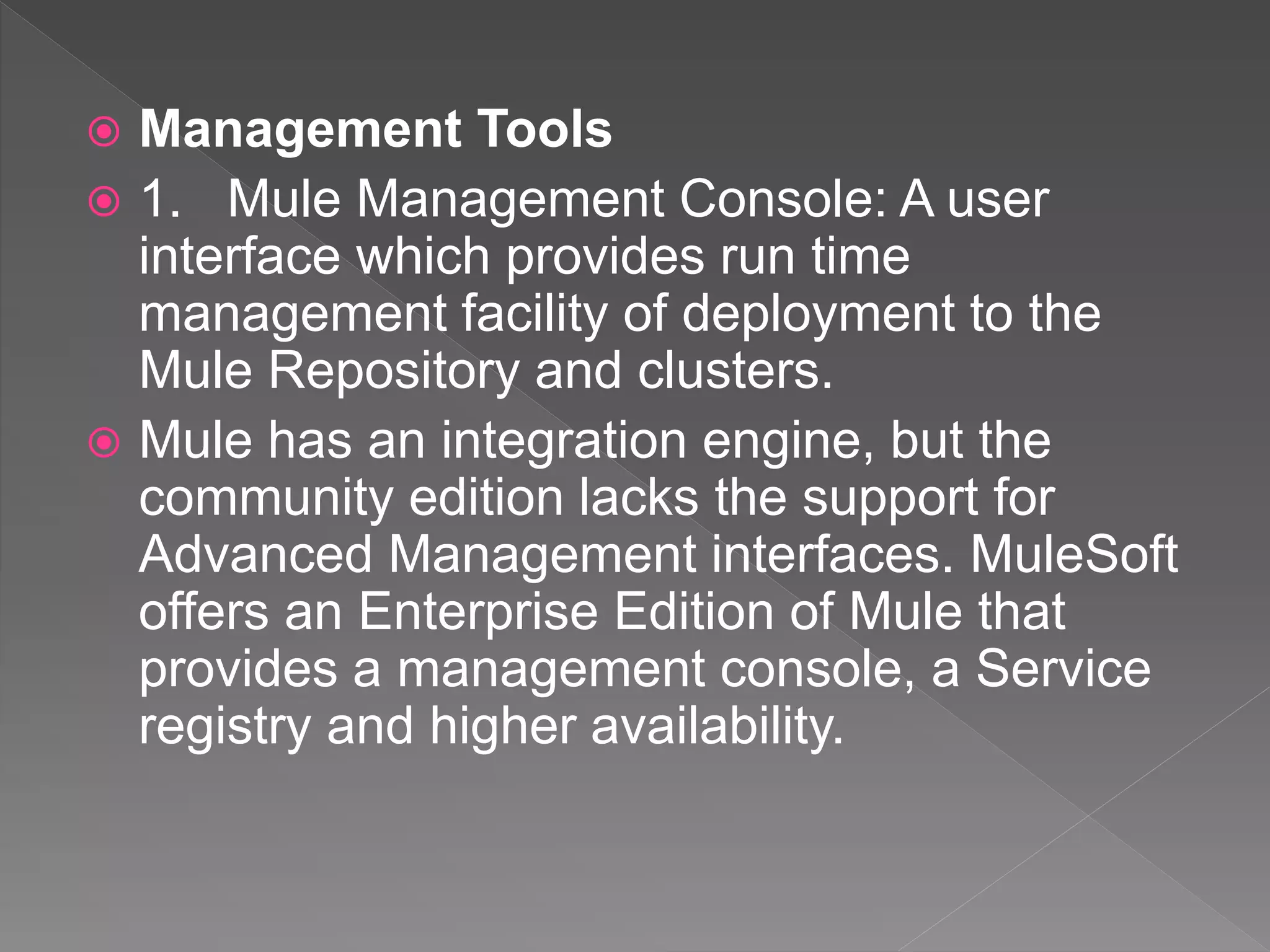 Mule in a nutshell | PPTX