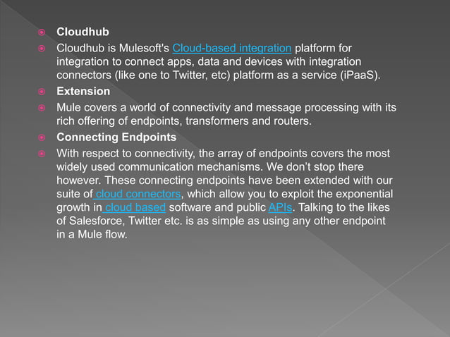 Mule in a nutshell | PPTX