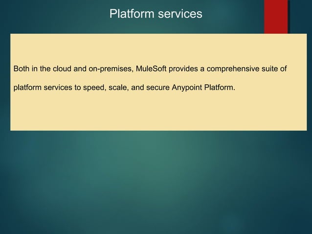 Mule integration with cloud hub | PPT