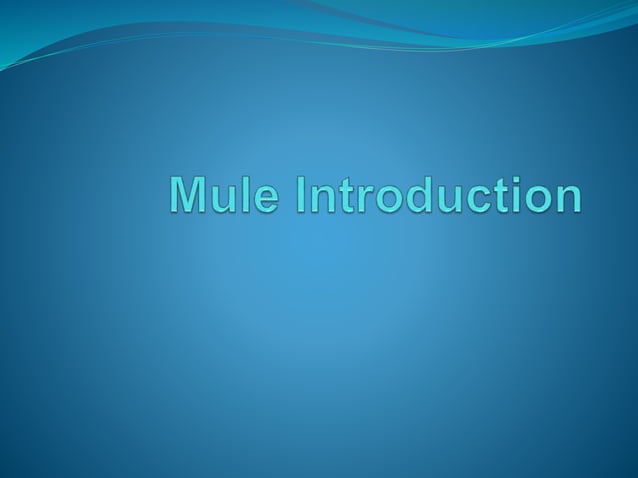 Mule introduction | PPT