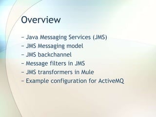 Mule JMS Transport | PPT