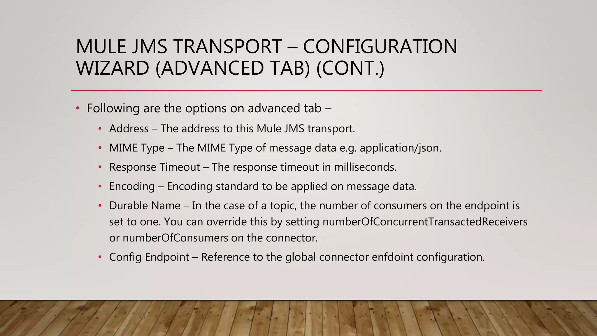 Mule JMS transport | PPT